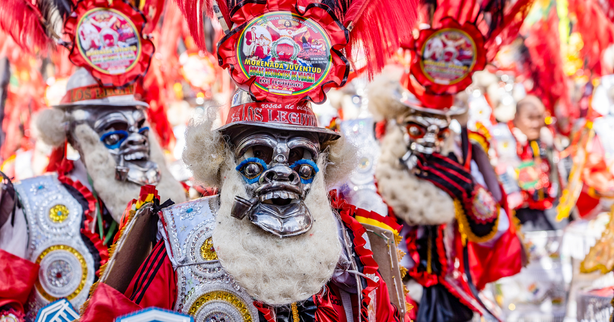 Trini Carnival Masks Face Face Fighting Hi Res Stock Photography And
